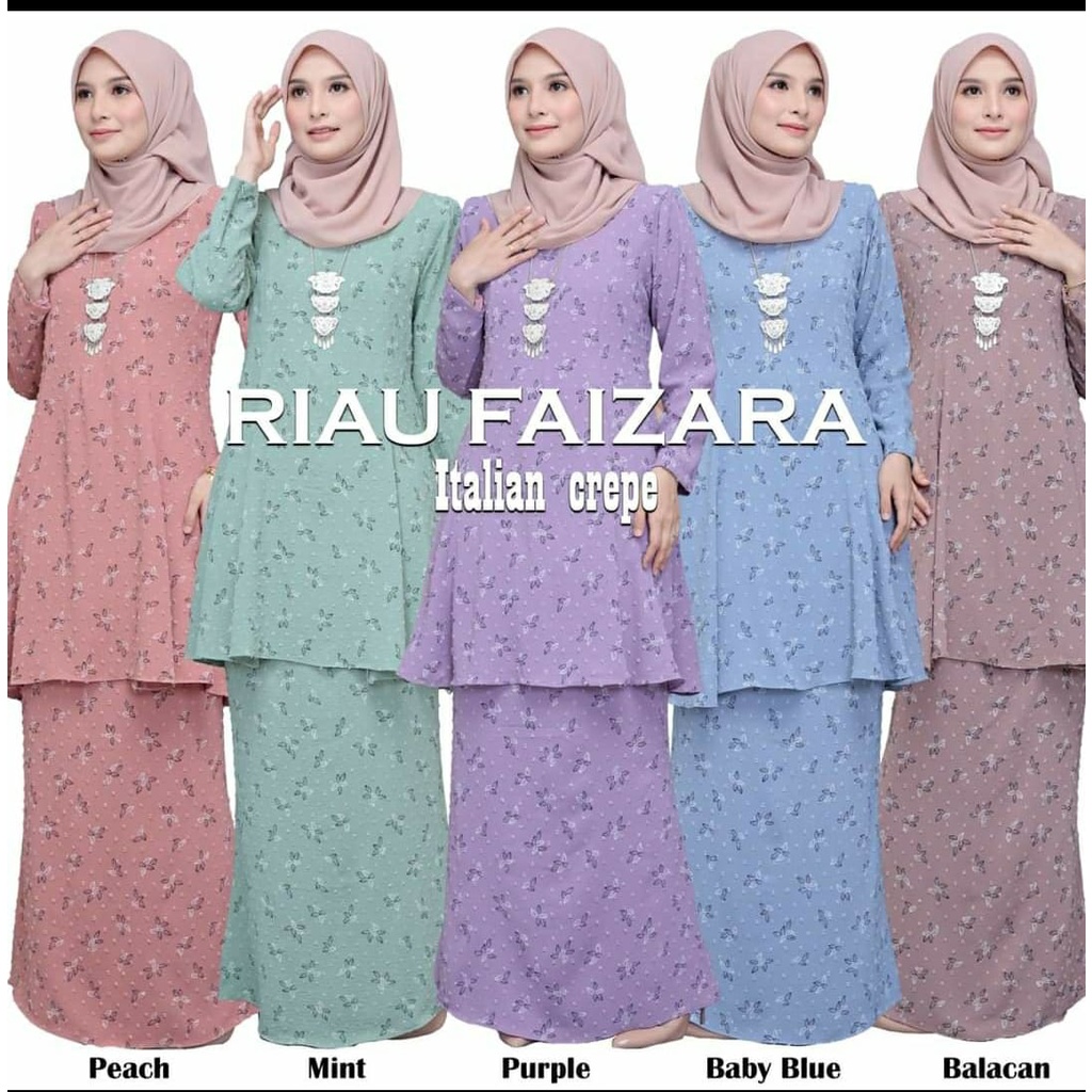 Baju Kurung Riau Ironless Faizara [Ready Stock] | Shopee Malaysia