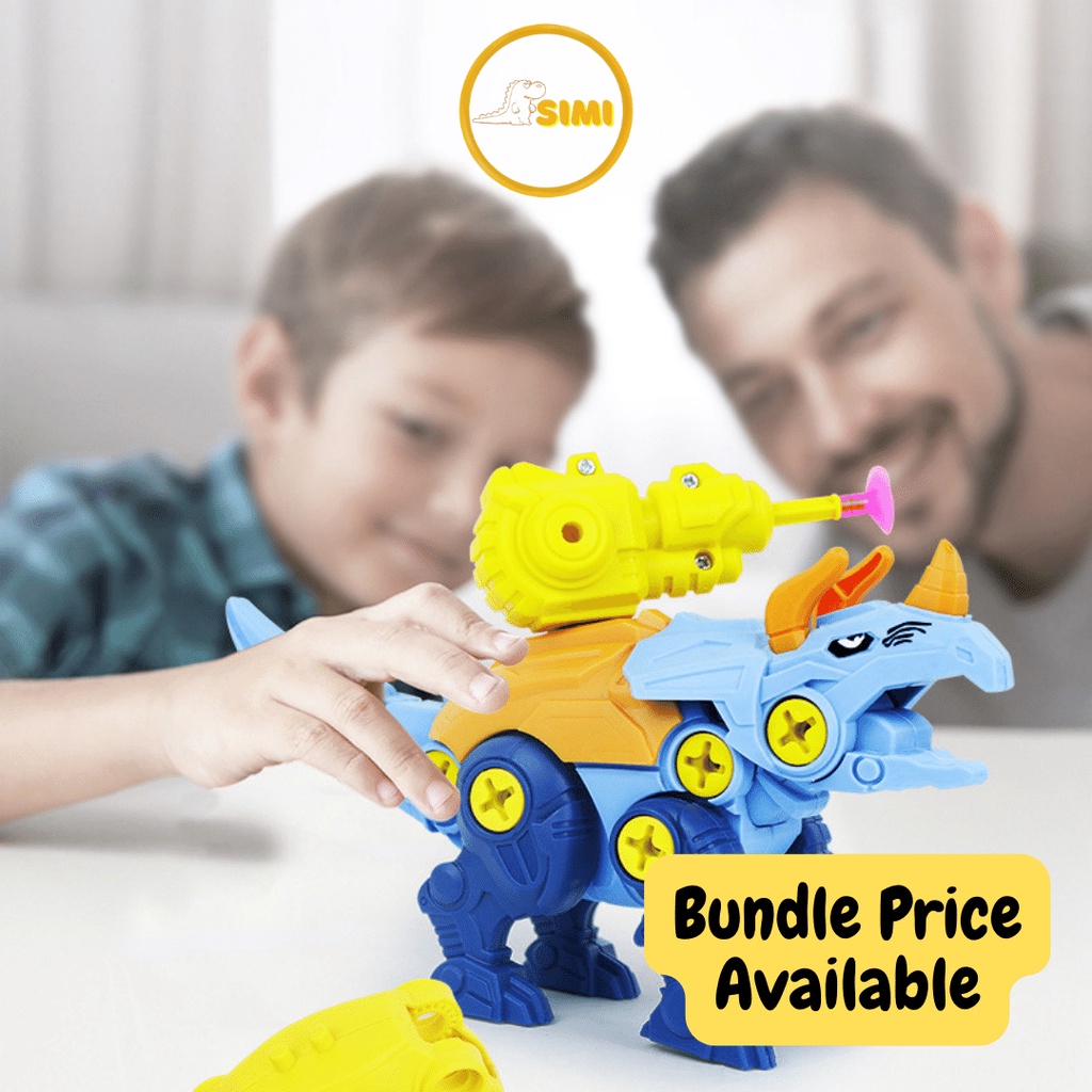 SIMI DIY Dinosaur Egg Education Toy for Kids Jurassic World Mainan ...