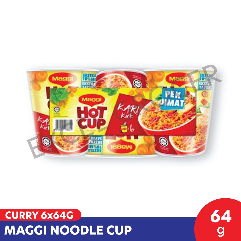 Maggi Hot Cup Curry 6 x 59g | Shopee Malaysia