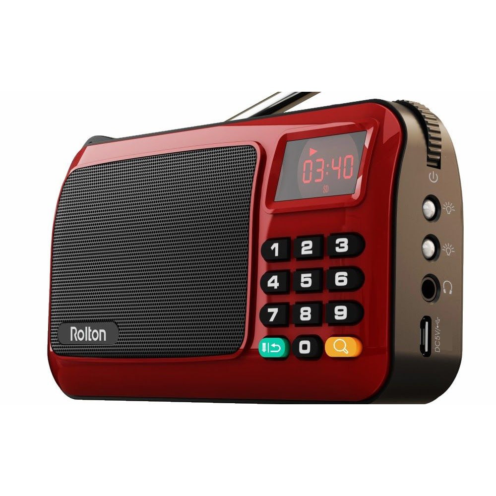 Rolton W405 Portable Mini FM Radio Speaker Music Player TF Card for PC ...