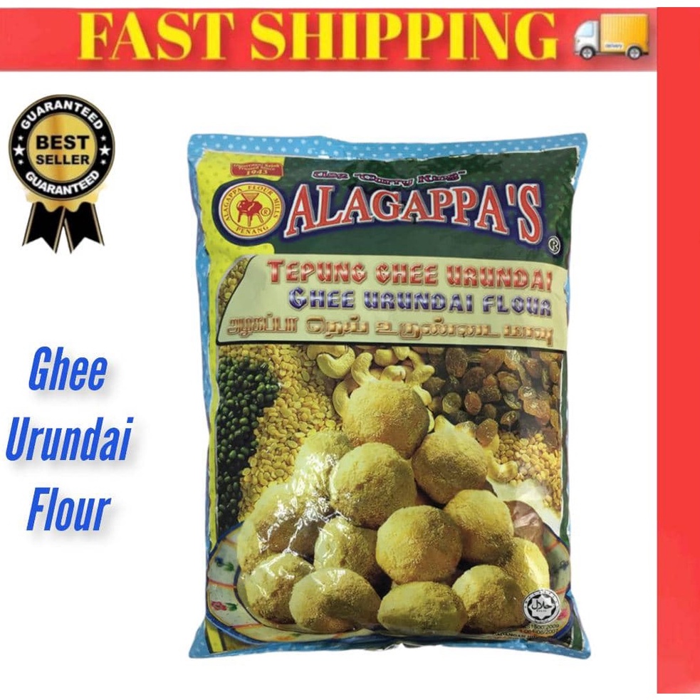 ALAGAPPA'S GHEE URUNDAI FLOUR-450GM | Shopee Malaysia