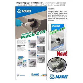 5KG Mapei Mapegrout Patch 218 General Purpose, Shrinkage-controlled ...