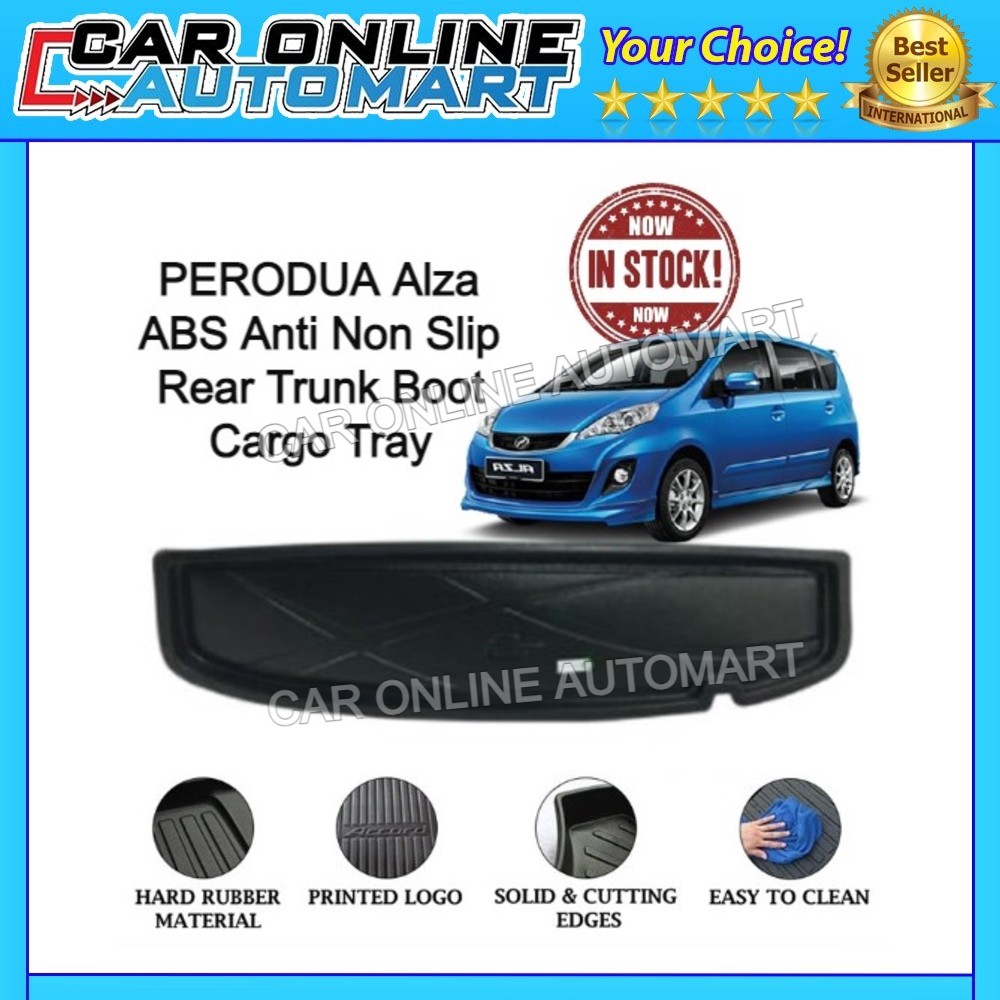 ABS Perodua Alza MPV Luggage Boot Cargo Trunk Tray (Made In Malaysia ...