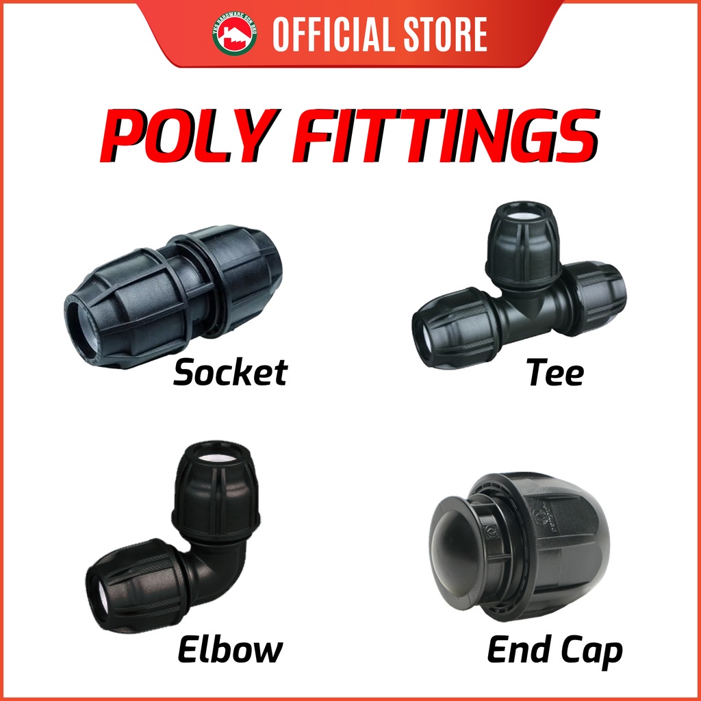 Poly Fittings - Poly Connecter - 20mm / 25mm / 32mm - Pipe & Fittings ...