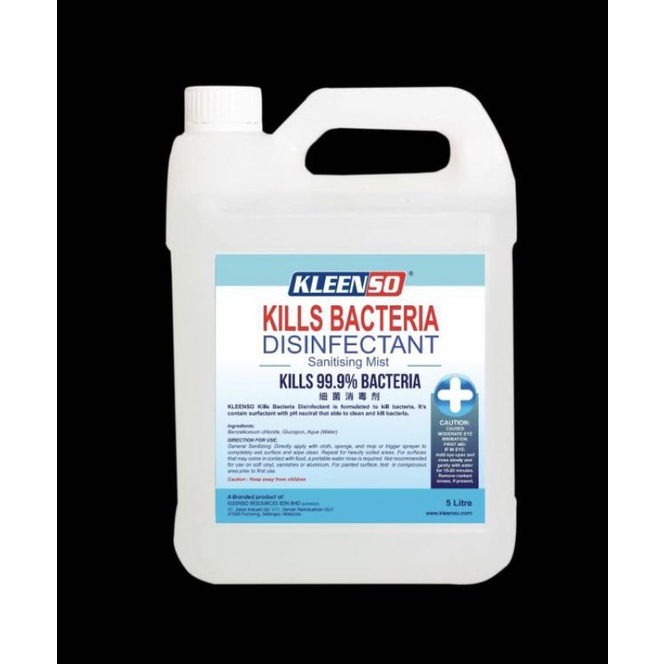 Kleenso Ready to Use Kill Bacteria Disinfectant 5L | Shopee Malaysia