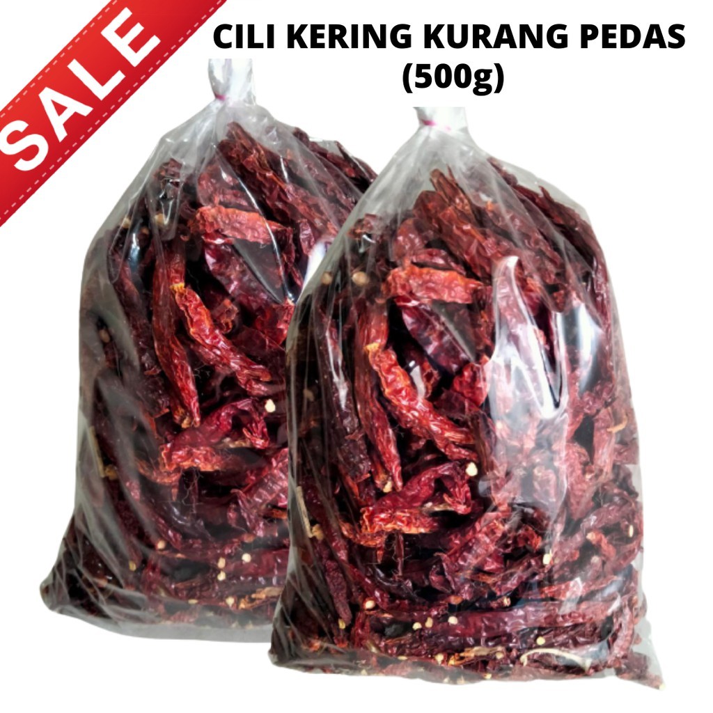 Cili Kering Tak Pedas Cili Kering Kurang Pedas (500g) | Shopee Malaysia