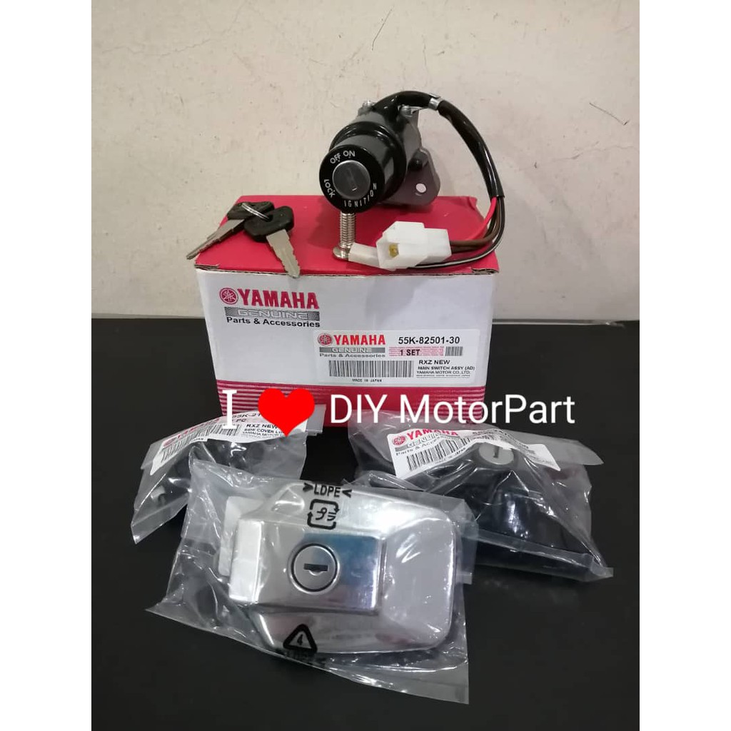 YAMAHA RXZ Catalyzer mili key set kunci main lock switch MAIN SWITCH ...