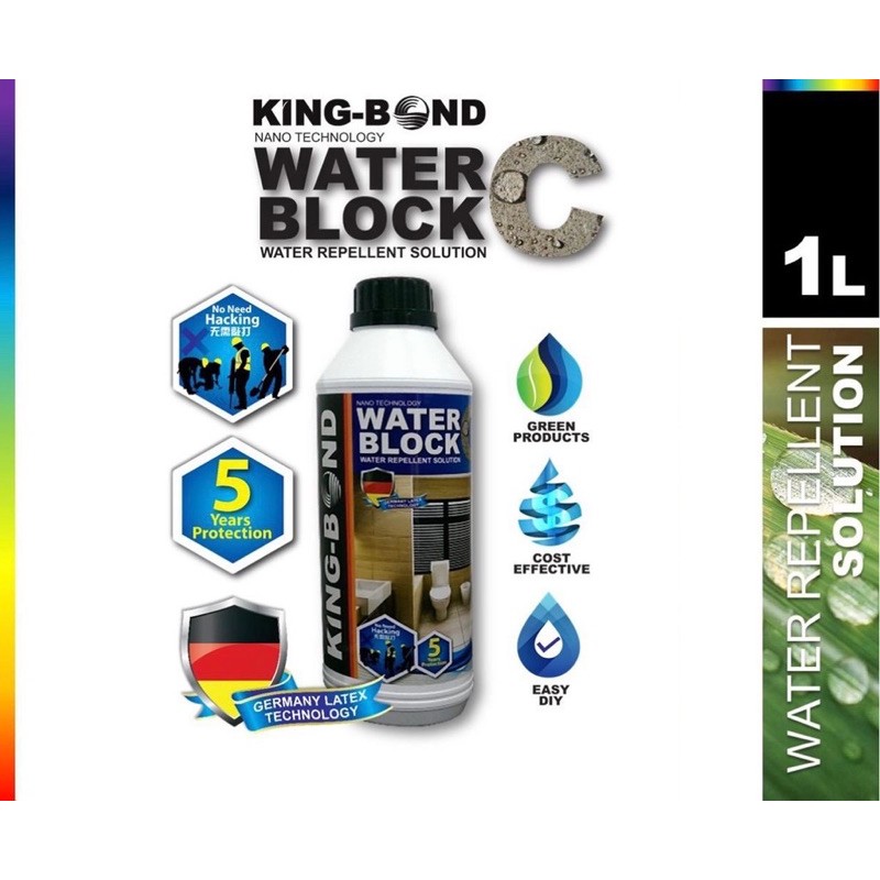 [100% ORIGINAL] King-Bond ' Water Block C ' Water Repellent Solution 1L ...