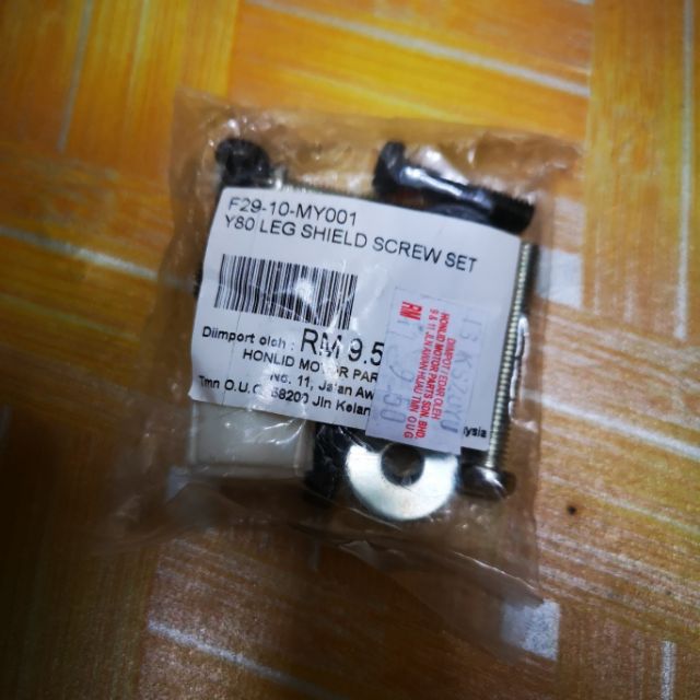 Y80 LEG SHIELD SCREW Set KEPAK PUTIH SCREW Y80 YAMAHA | Shopee Malaysia