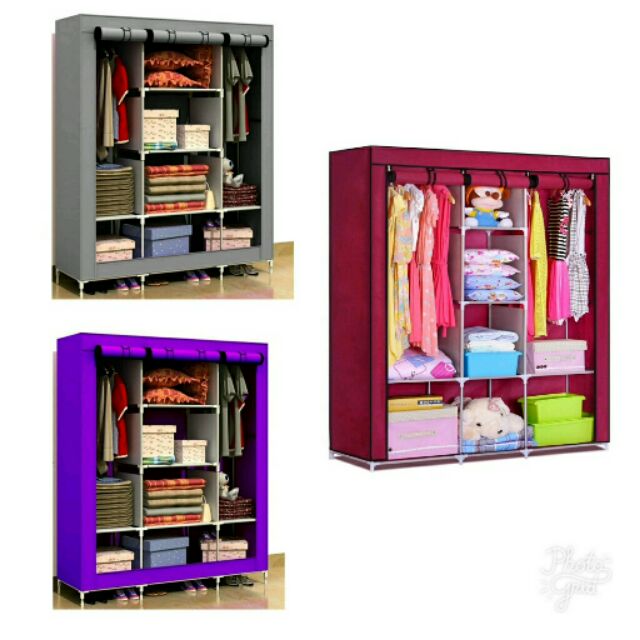King Size Multifunctional Wardrobe (ALMARI KAIN) | Shopee Malaysia