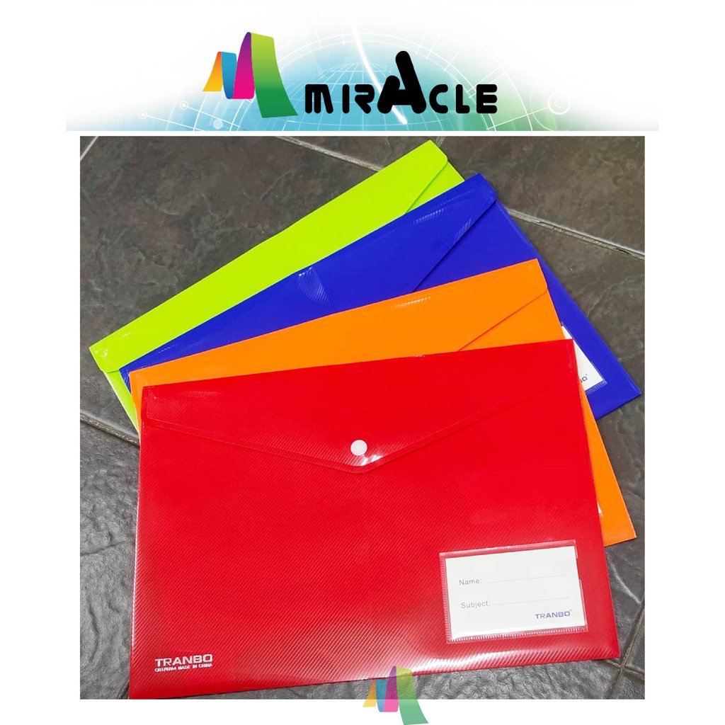Button bag A4 File document holder / File Holder (TRANBO) | Shopee Malaysia