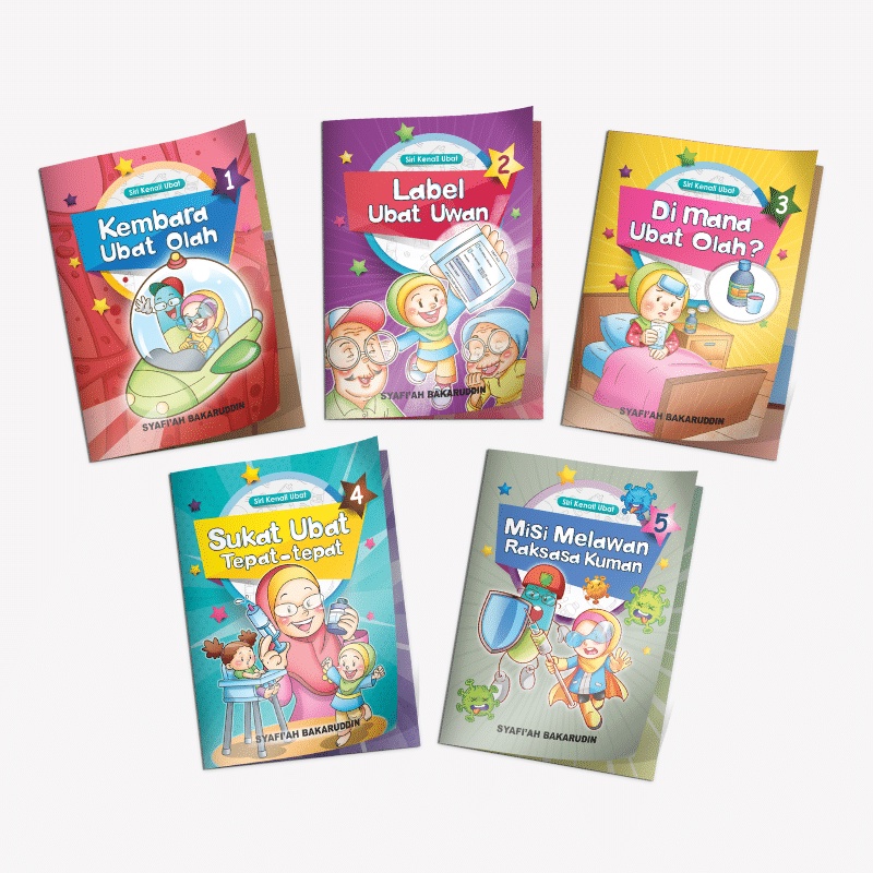ARAS MEGA: Buku Cerita Siri Kenali Ubat No 1 -No 5 (5 buah Buku ...