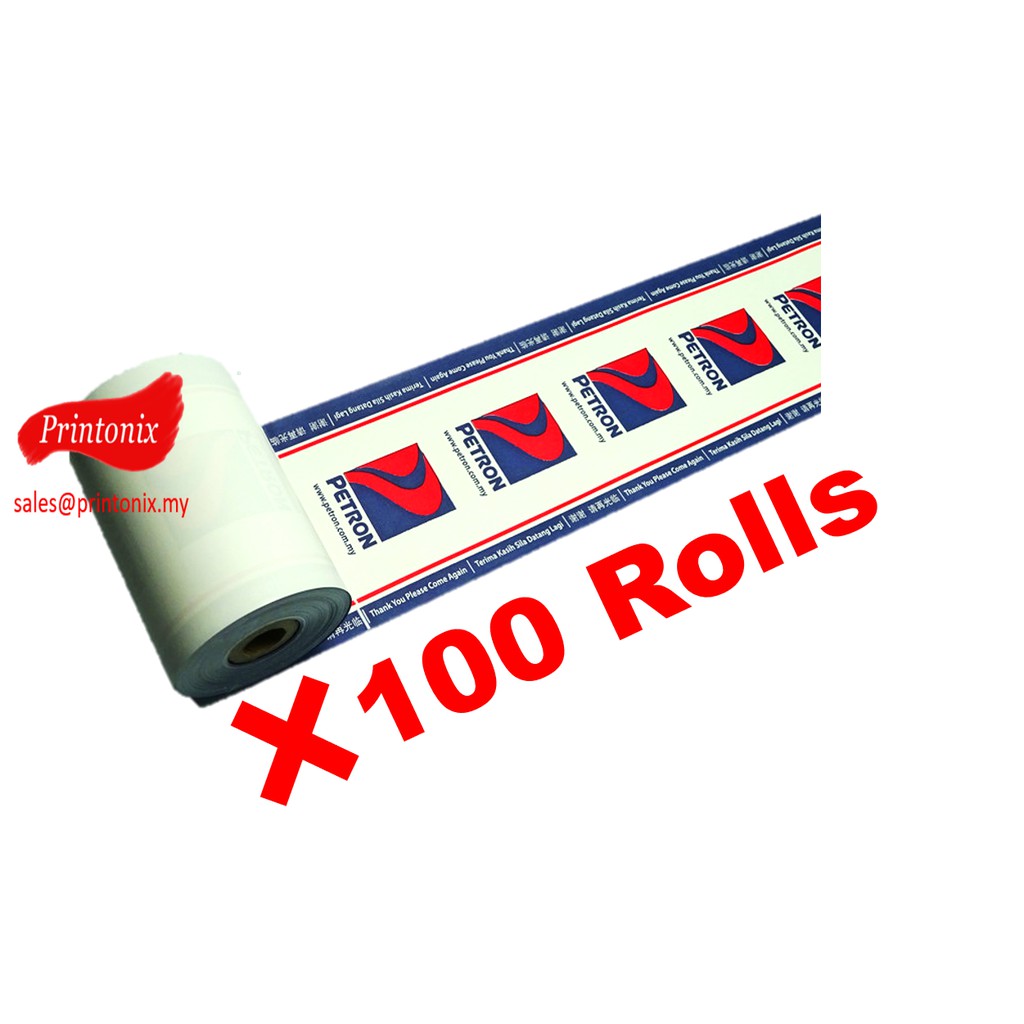 Thermal Petron Paper Roll 57mm x 60mm Adding Roll / Cash Register Roll ...