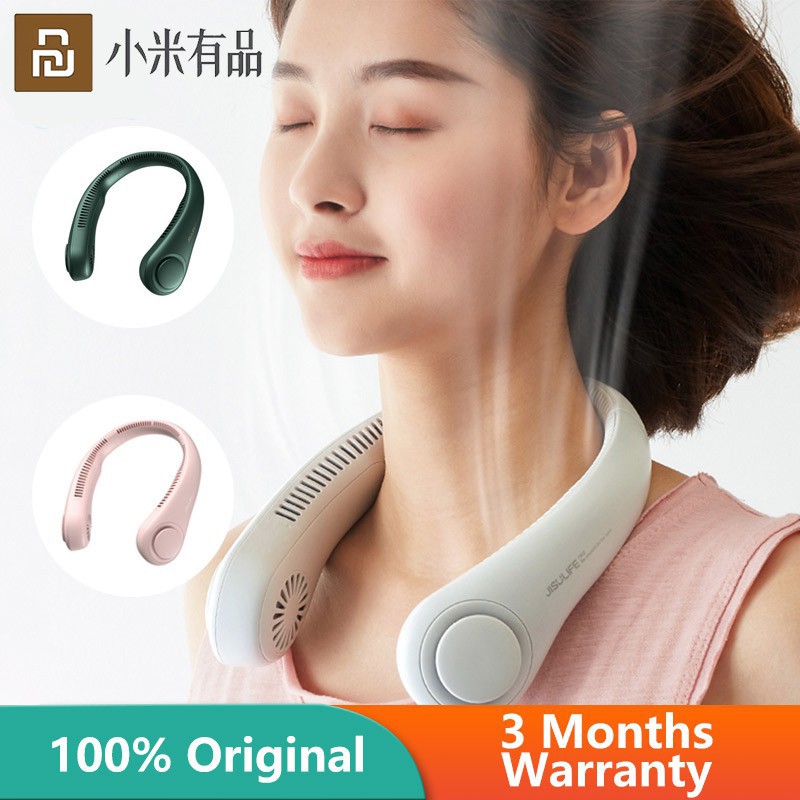 🔥In Stock XIAOMI Jisu Outdoor Hanging Neck Leafless Fan Mini Large ...