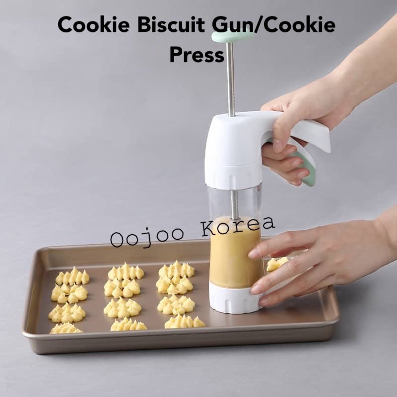 Cookie Gun/ Biscuit Gun/Cookie Press (Plastic & Stainless Steel ...