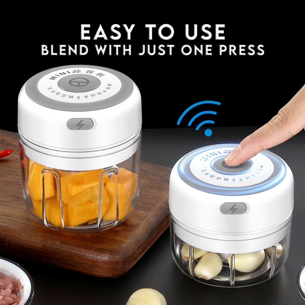 Chopper Blender Food Processor Wireless Vegetable Cutter Meat Mincer ...
