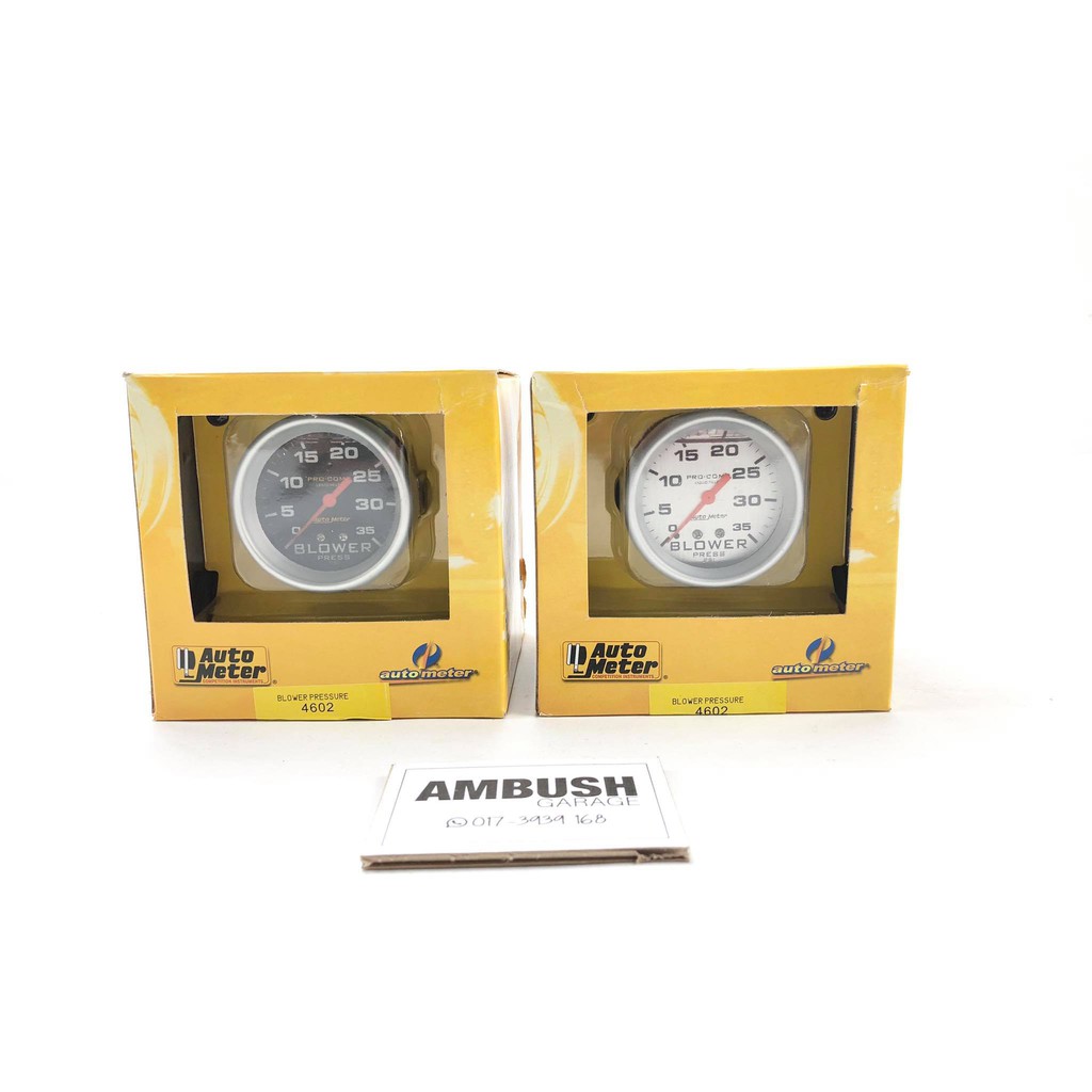 Auto Meter Blower Press 35 psi Blower Meter Boost Meter Universal 4x4 4 ...