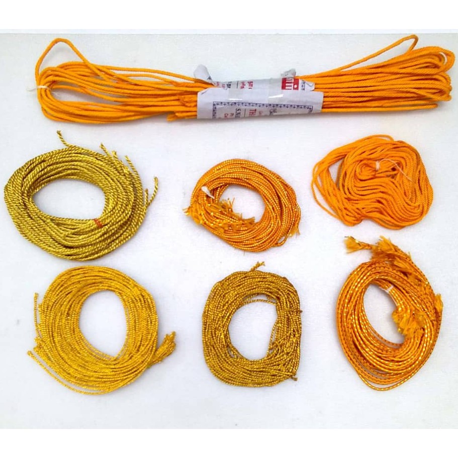 Thali Kayiru Thali Rope Cotton Glitter Nylon Gold Varieties Pieces ...