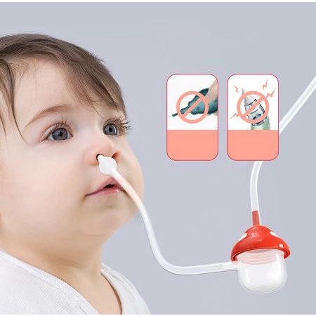 [READY STOCK]Baby Nose Clean Mushroom Silicone Infant Nasal Aspirator ...