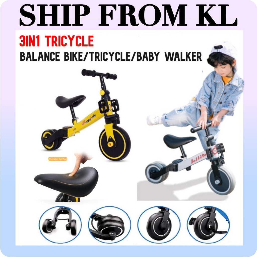 Basikal budak 3 roda Children Tricycle 3 Wheels Children ScooterBike ...