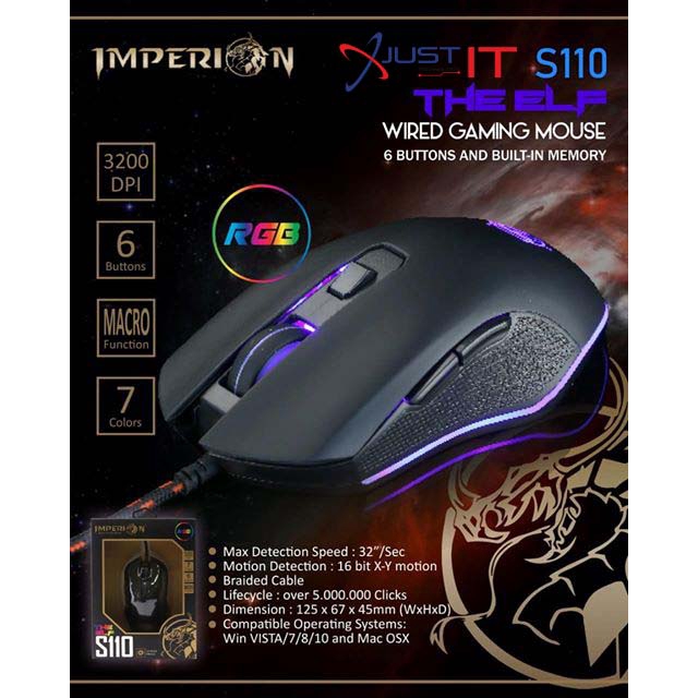 Imperion s110 rgb gaming mouse | BeeCost