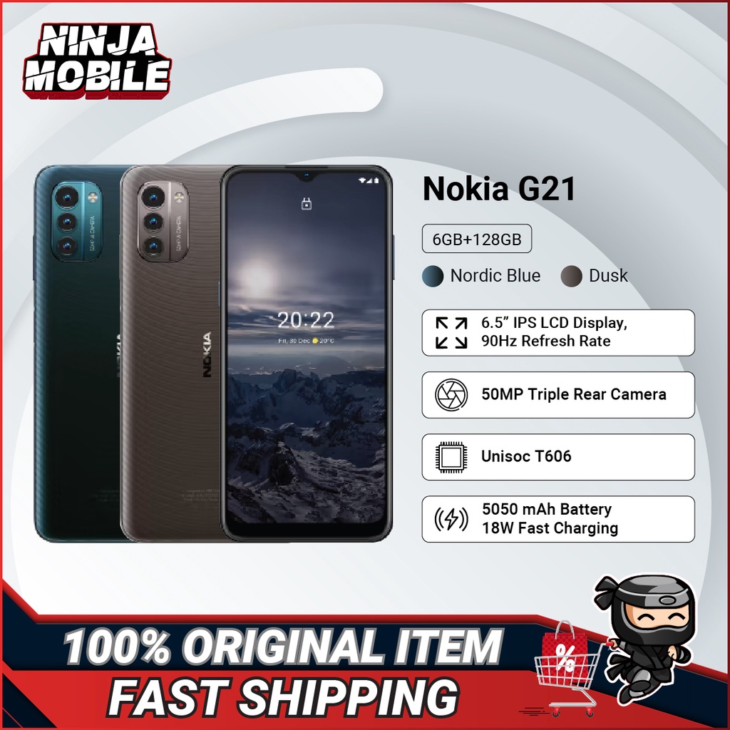 Nokia G21 4G LTE (6GB+128GB) Original Nokia Malaysia Warranty | Shopee Malaysia