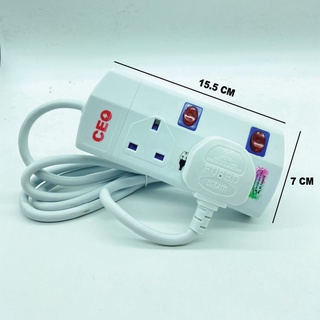 (SIRIM APPROVED) 2 GANG 2 METER Trailing Socket Extension Plug ...