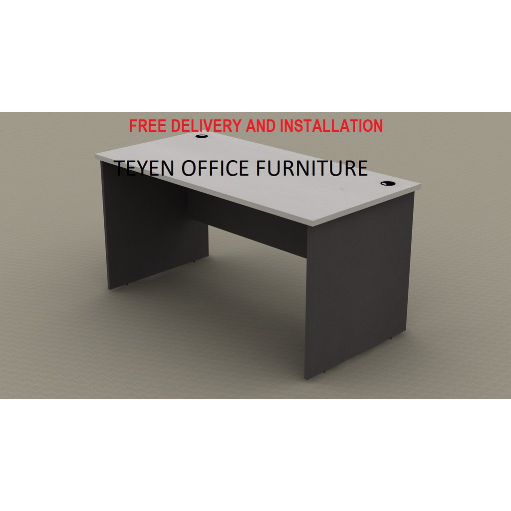 Rectangular writing office table/meja tulis pejabat | BeeCost