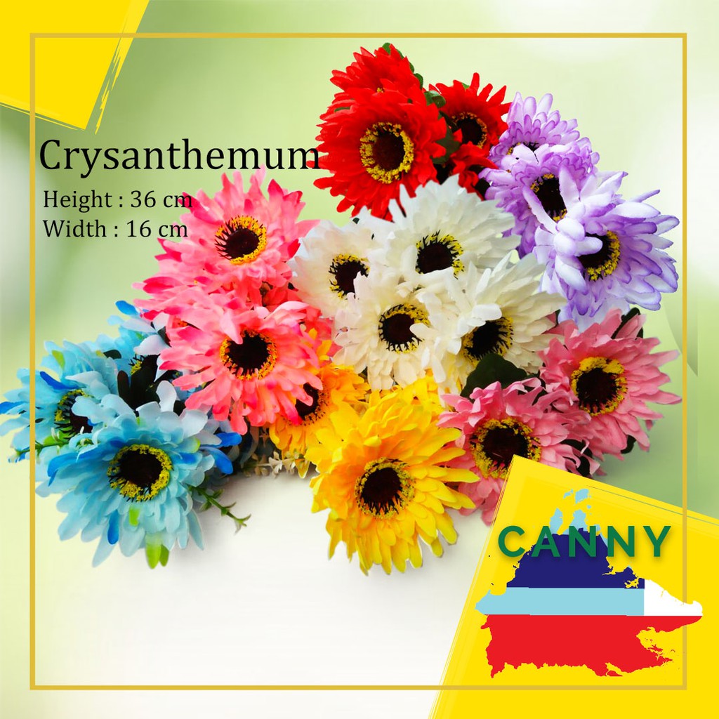 Bunga Chrysanthemum 5 kuntum (1 tangkai) | Shopee Malaysia