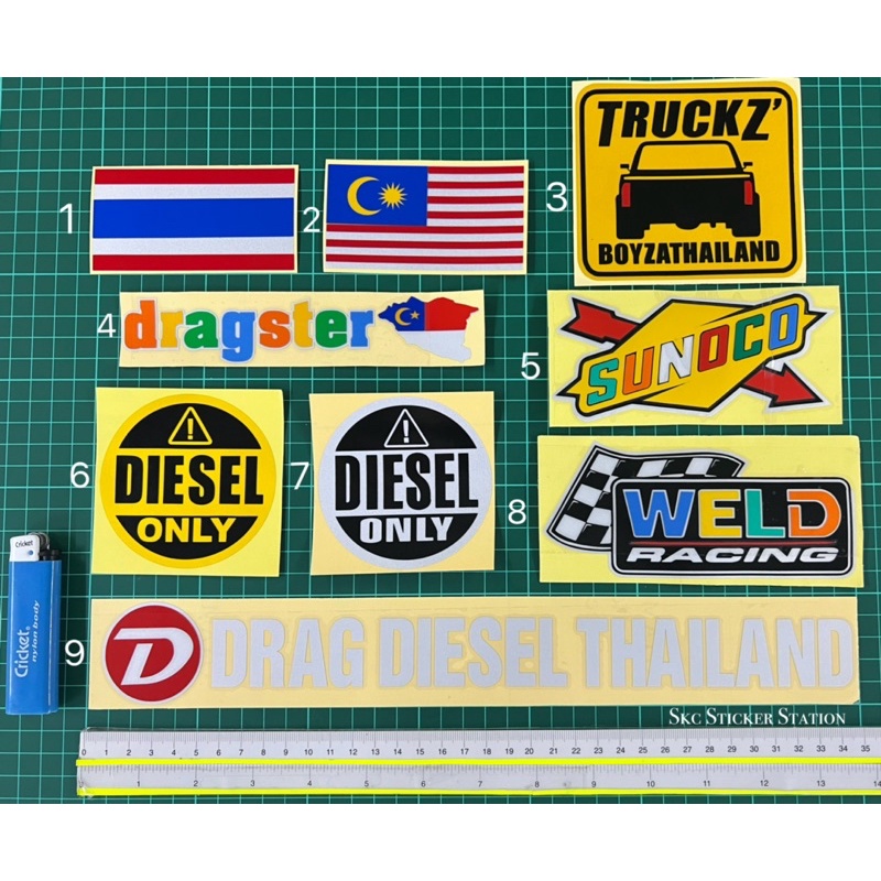 Truckz / dragster / Sunoco / Weld Racing / Thailand / Malaysia Flag ...