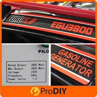 EUROX EGU3800 EuroPower Power Generator Petrol Getset Generator 4 Stroke Portable Gasoline ...