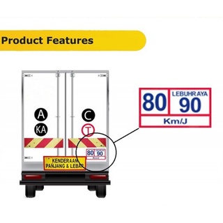 Lorry Vehicle Van Speed Limit Sticker Had Laju Stiker Lori Lebuhraya ...