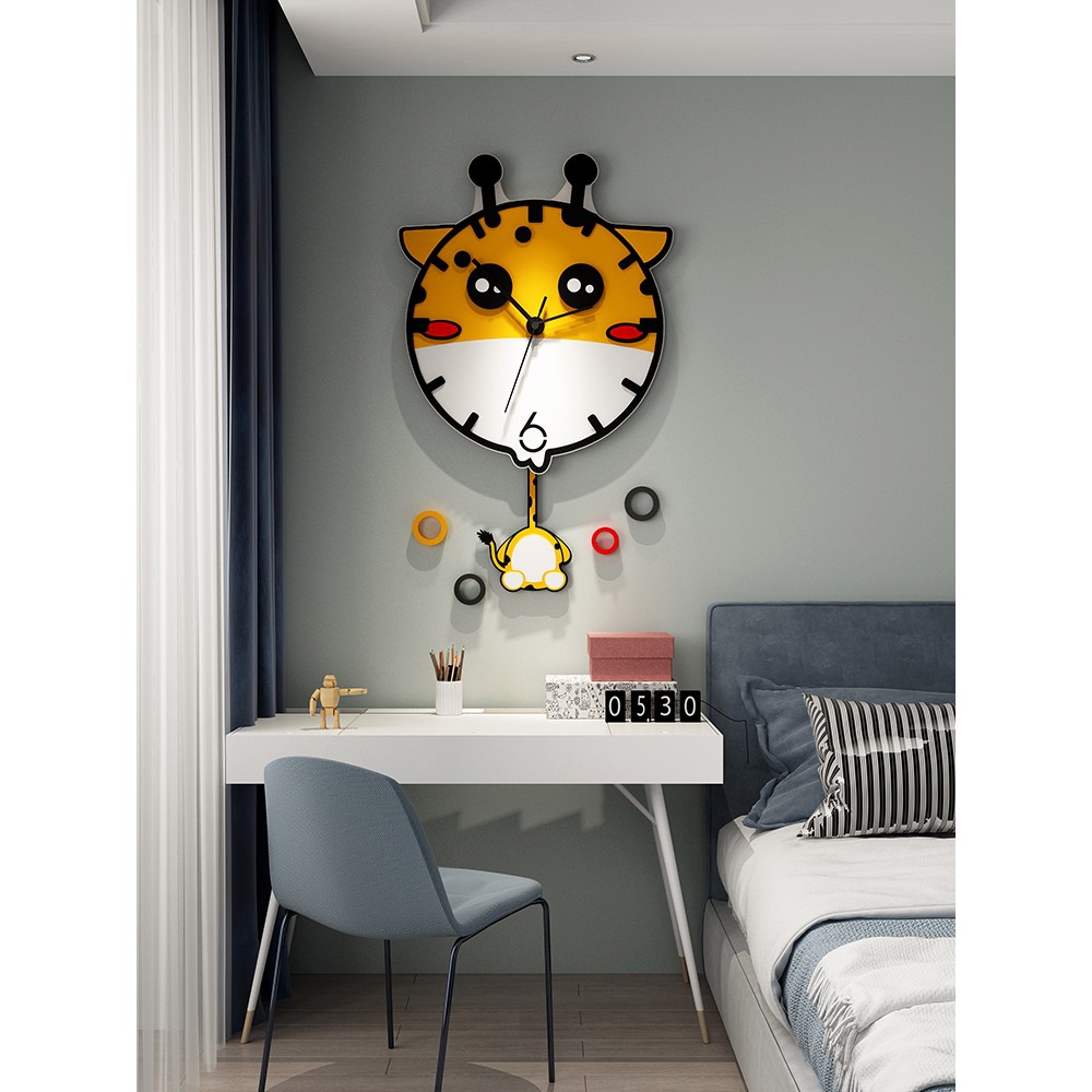 Cartoon Modern House Clock Child Bedroon | Shopee Malaysia