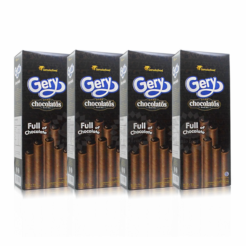 10 Pcs Gery Chocolatos Dark Chocolate Wafer Roll -1 Box HALAL (LOCAL ...