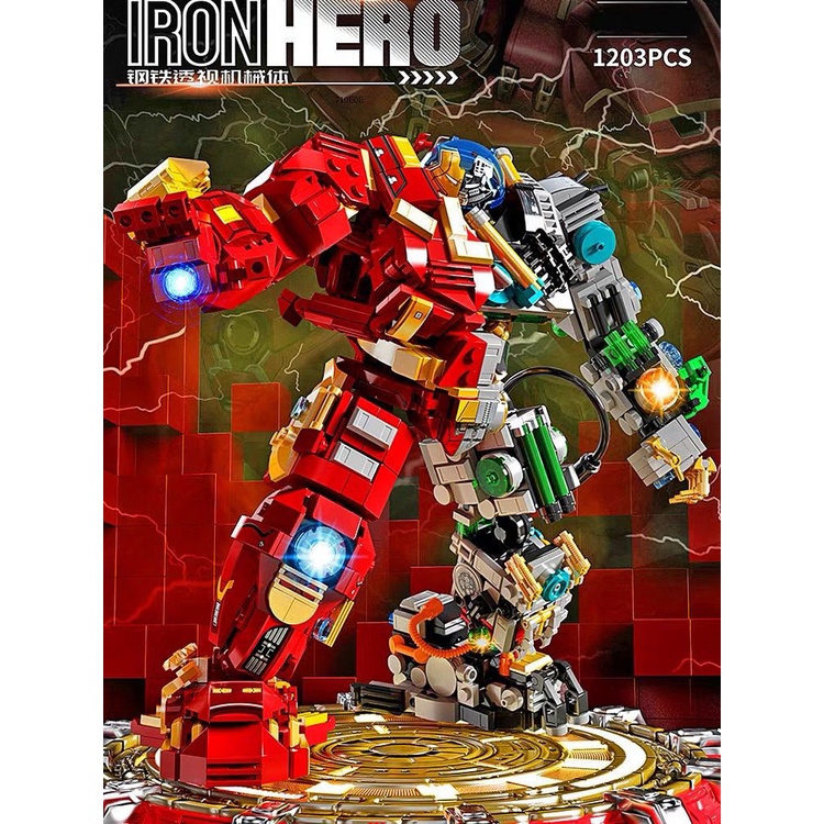 LW2081 IRON HERO HALF BODY HULKBUSTER BUILDING BLOCKS | Shopee Malaysia