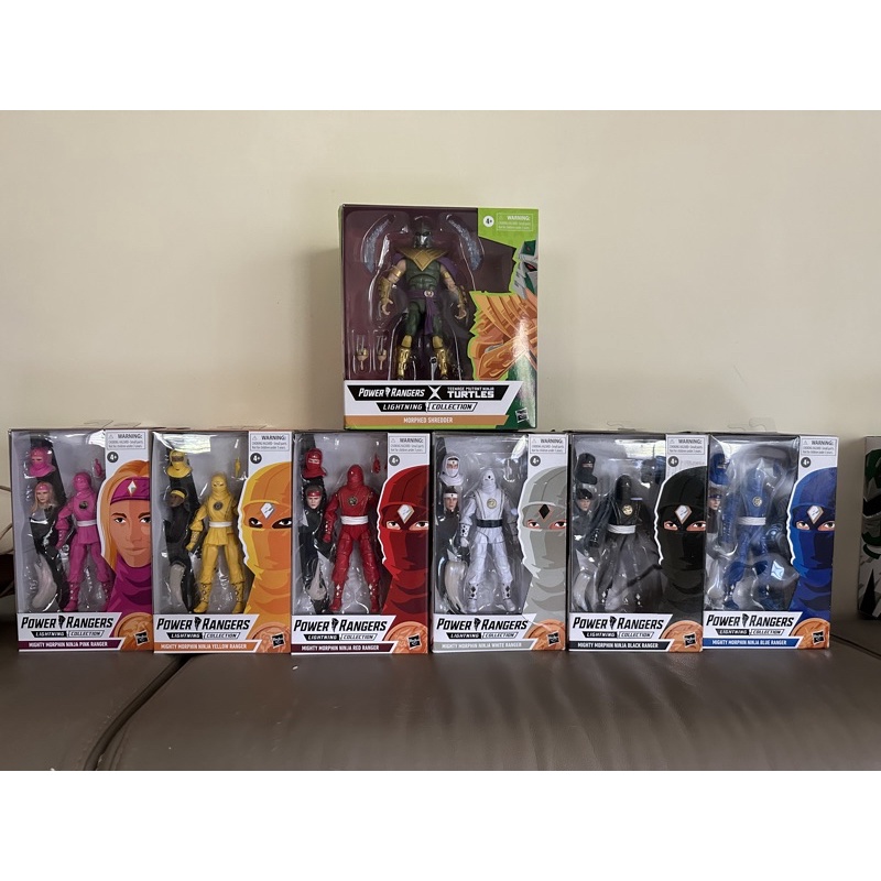 Lightning Collection Power Rangers MMPR Ninjetti lot with Shredder ...