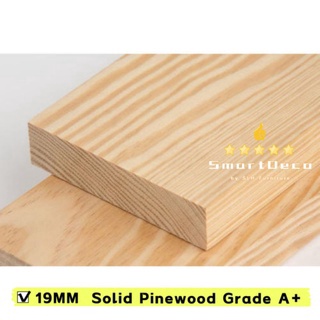 [CUT SIZE] 19mm Solid Pinewood Grade A+ Kayu Cantik Natural Wood Grain ...