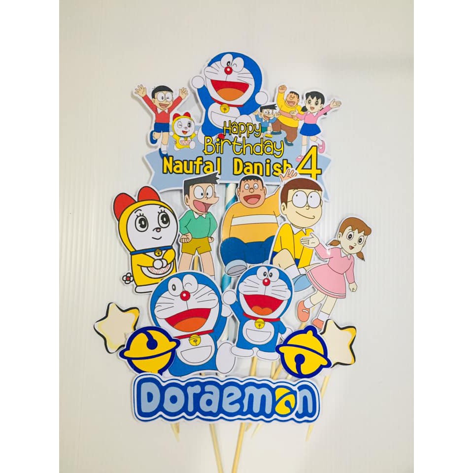 Cake Topper Doremon customade | Shopee Malaysia