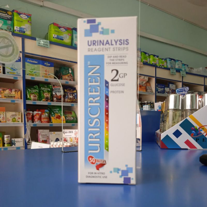 URISCREEN Protein & Glucose urine strip (cek kehadiran protein/gula ...