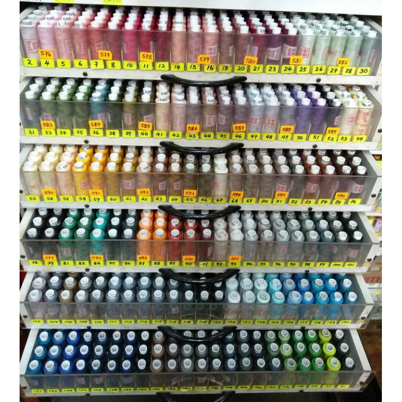 Benang Jahit Biasa 250m 1pcs (100% Spun Polyester Sewing Thread) Rinata ...