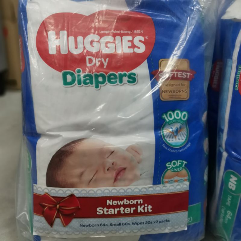 Huggies Dry Diapers Newborn Starter Kit | Shopee Malaysia