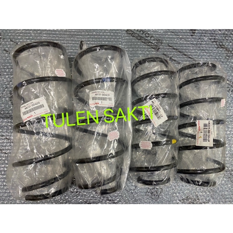 ORIGINAL TOYOTA VIOS NCP93 (2008-2013) FRONT & REAR COIL SPRING FRONT ...