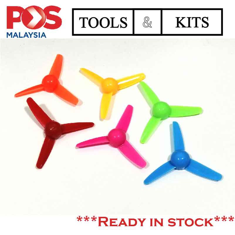 Plastic Aeroplane Propeller Fan for 2mm Motor Shaft DIY Science Project ...