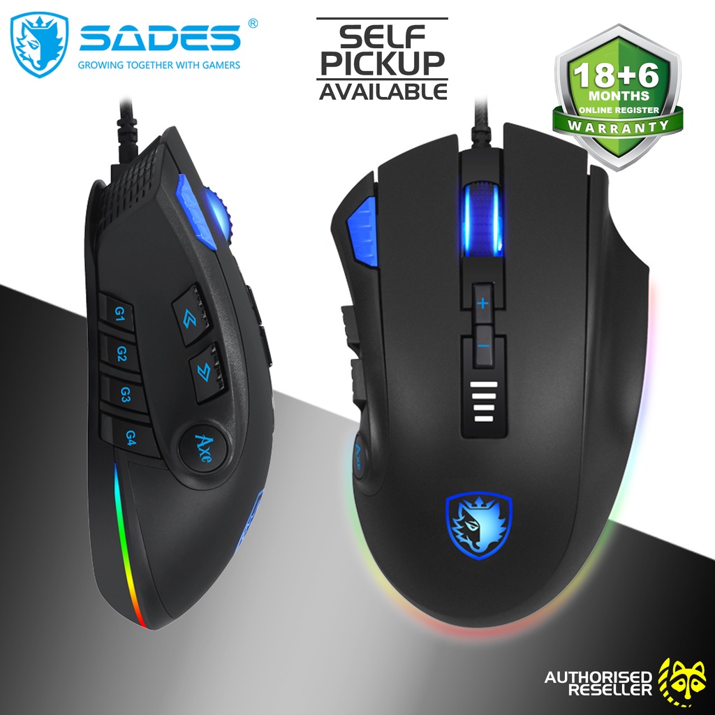 Sades Gaming Mouse- Scythe/Revolver/AXE | Shopee Malaysia
