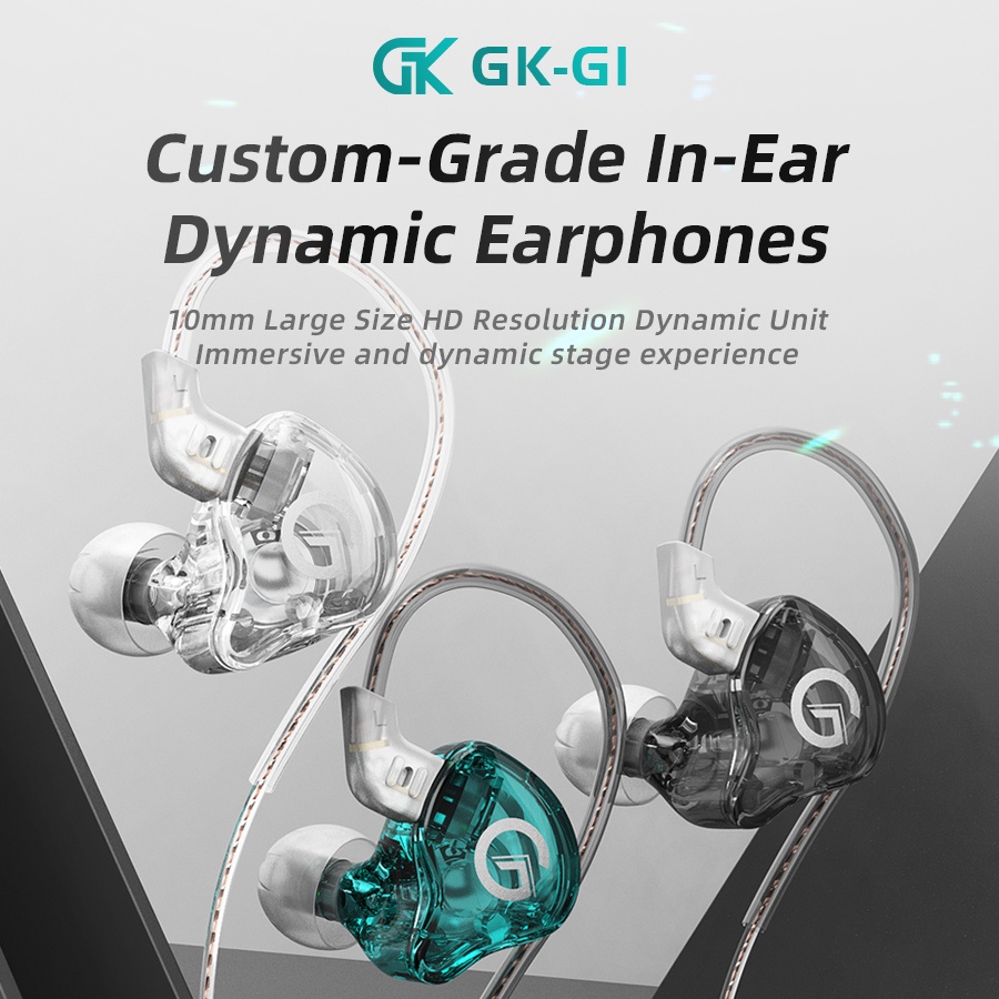 GK G1 In-Ear Dynamic Earphones (10mm) | Shopee Malaysia