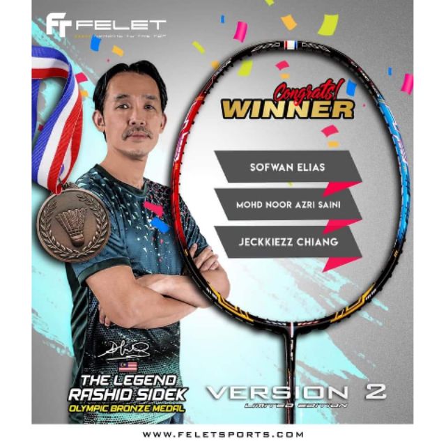 FELET THE LEGENDARY RASHID SIDEK !!LIMITED EDITION | Shopee Malaysia