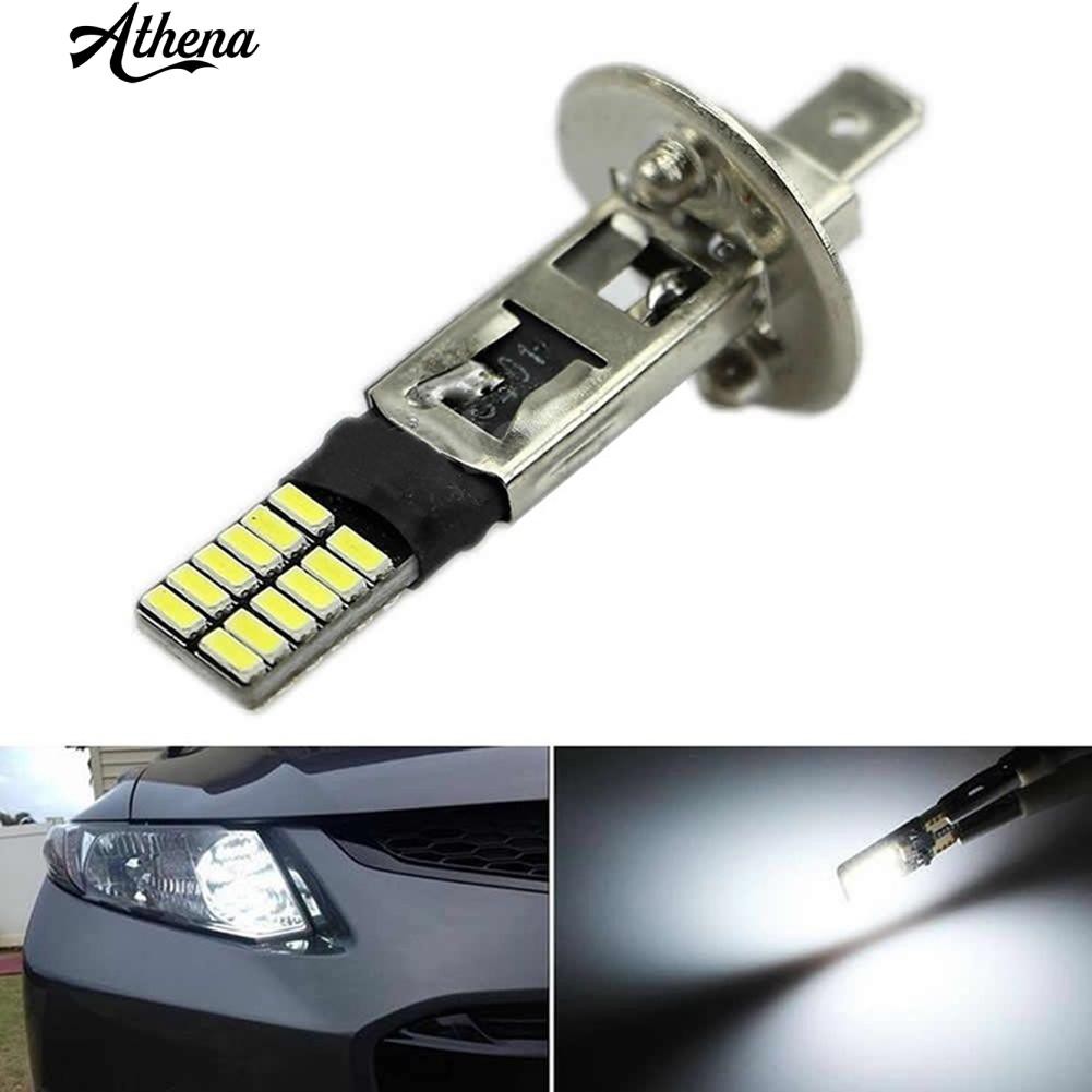 6500K 12V HID Xenon White 24-SMD H1 LED Car Replacement Bulb Headlight ...