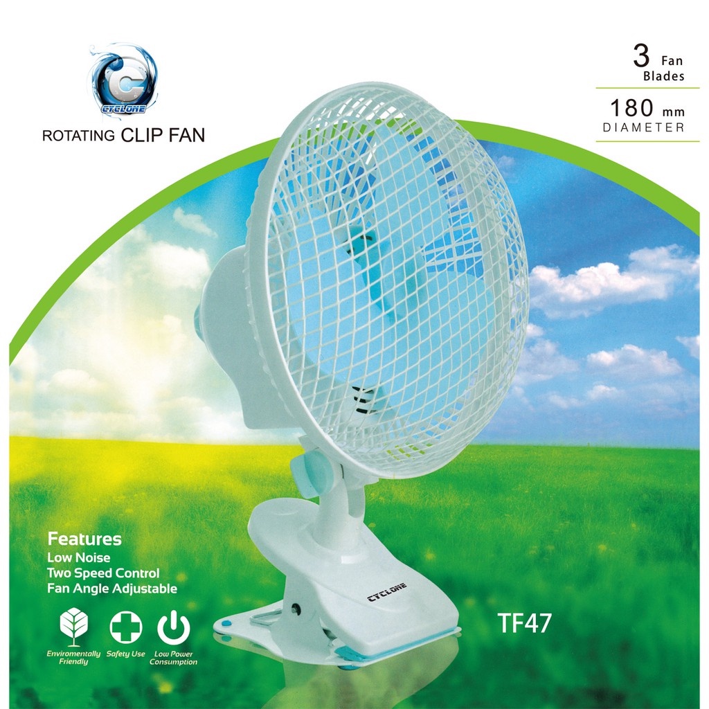 KIPAS MINI 9.5 INCH POWERFUL PORTABLE FAN ADJUSTABLE TABLE FAN CLIP FAN ...