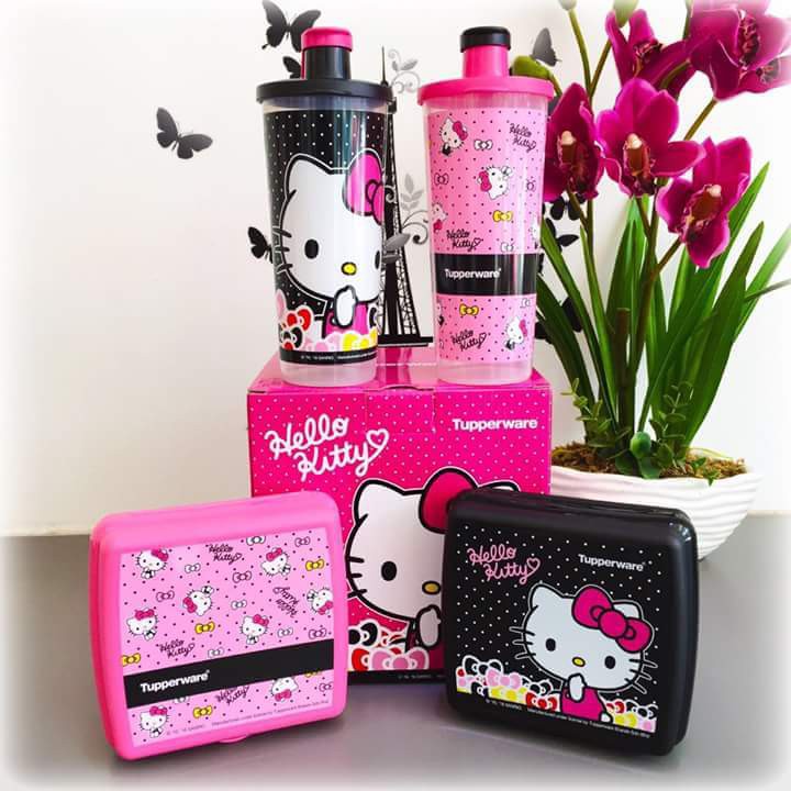 Tupperware Hello Kitty Lunch Set | Shopee Malaysia