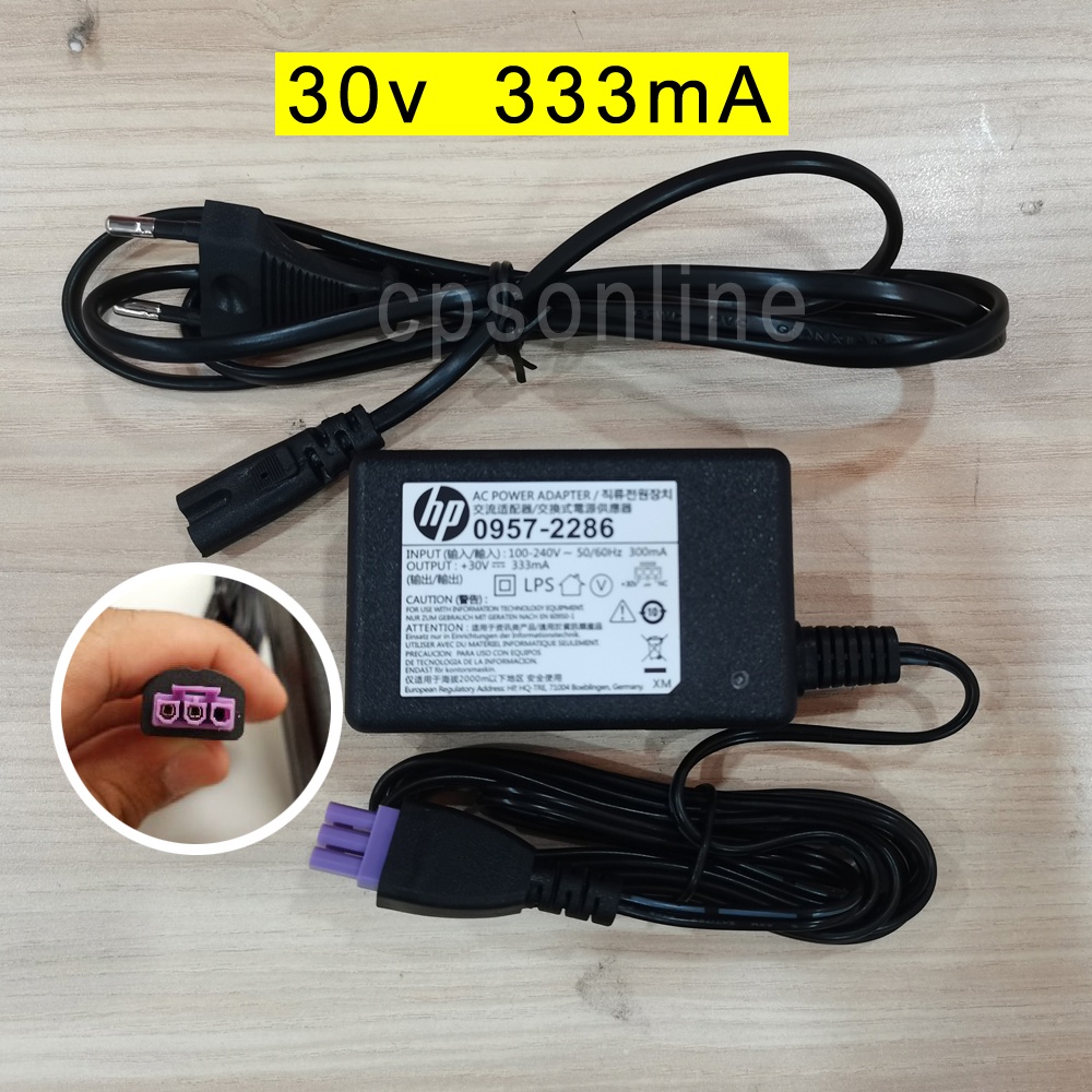 hp Printer adapter 30V 333ma ac power for HP 1000 1050 2050 2060 3050 ...